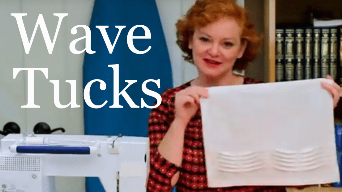 How to Sew Wave Tucks for a Natilat Yadayim Hand Washing Towel | Sew Jewish