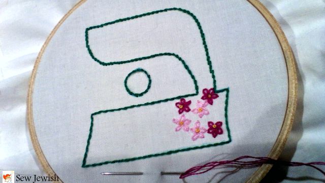 The Lazy Daisy Stitch | Sew Jewish