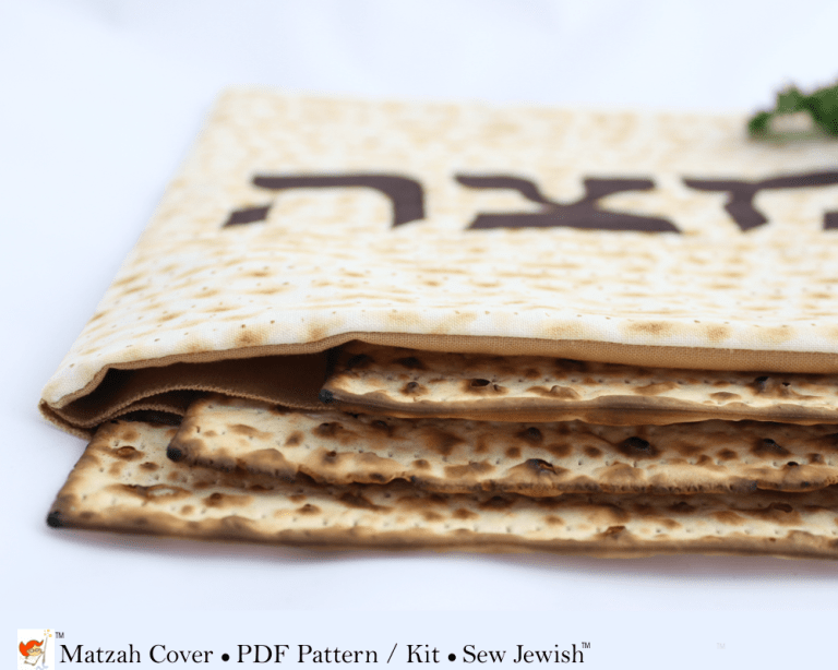 New Passover Matzah Cover Pattern | Sew Jewish