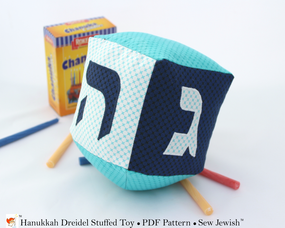 Hanukkah Dreidel Stuffed Toy Sewing Pattern | Sew Jewish