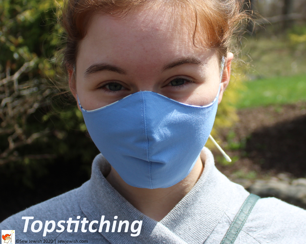 Face Mask Topstitching Tips | Sew Jewish