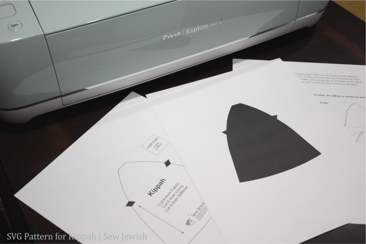All New: SVG Pattern for Cricut to Make Kippah Making Even Easier | Sew ...