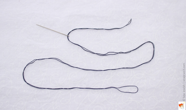 Easy Way to Start Embroidering with Two Strands of Thread | Sew Jewish